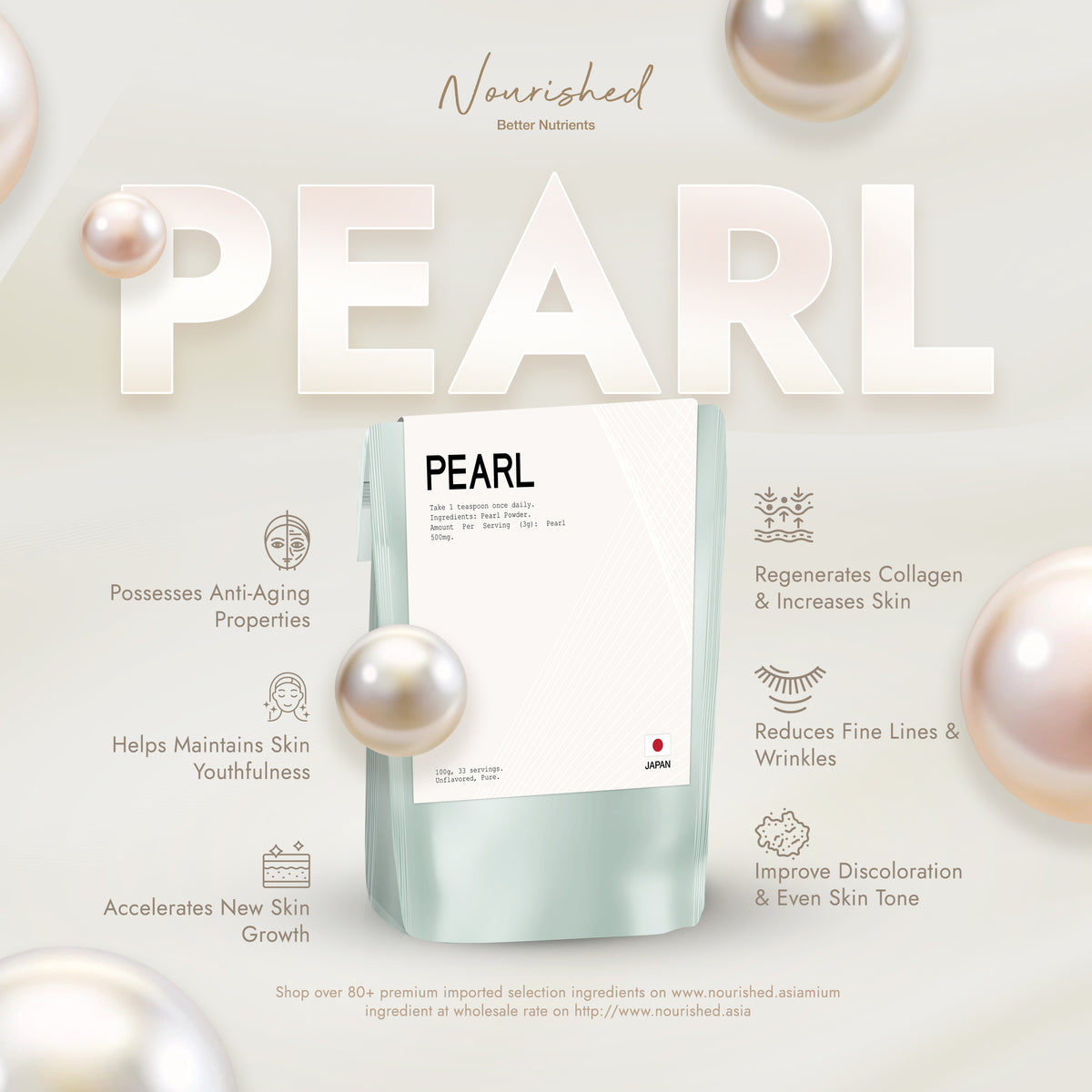 Nourished Pearl Powder | Vitamins, Supplements, Premium Health Products ...