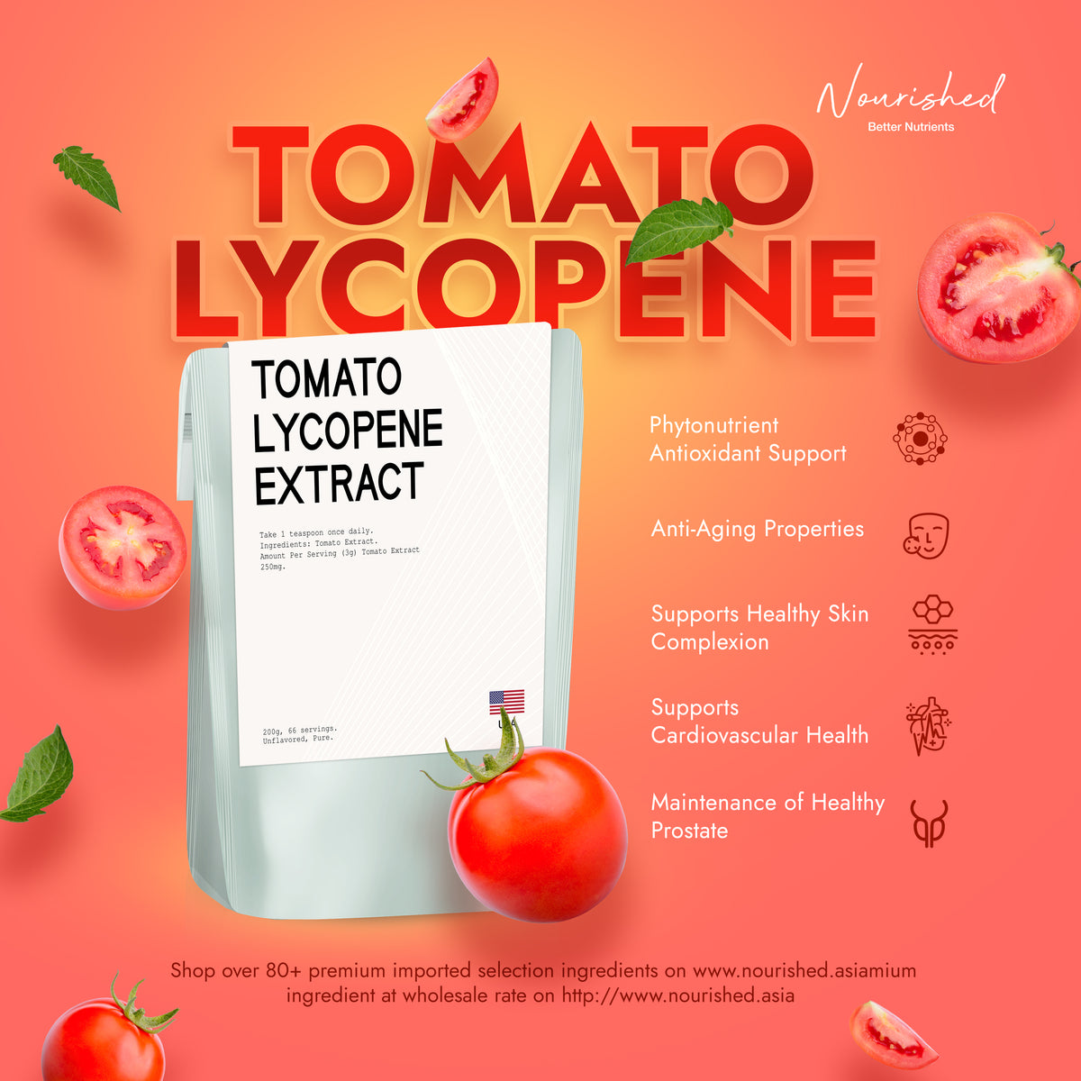 Nourished Tomato Extract | Vitamins, Supplements, Premium Health ...